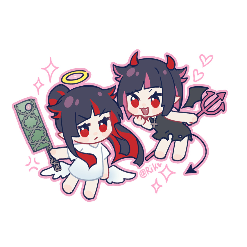 Safebooru - 2boys :/ :3 angel angel wings barefoot black hair black ...
