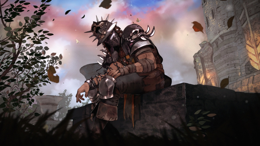 Safebooru - 1boy armor bandaged arm bandages boots brown footwear ...