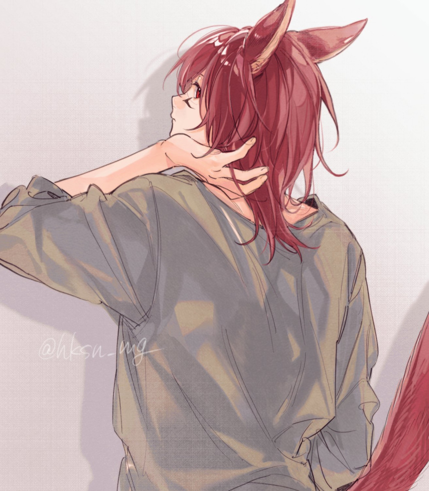 Safebooru - 1boy alternate costume animal ears cat boy cat ears cat tail drop shadow facial mark ...