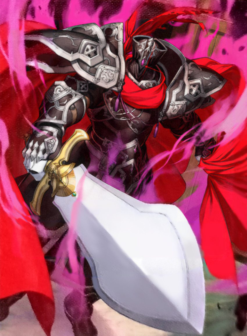 Safebooru - 1boy alondite armor aura azusa (hws) black knight (fire ...