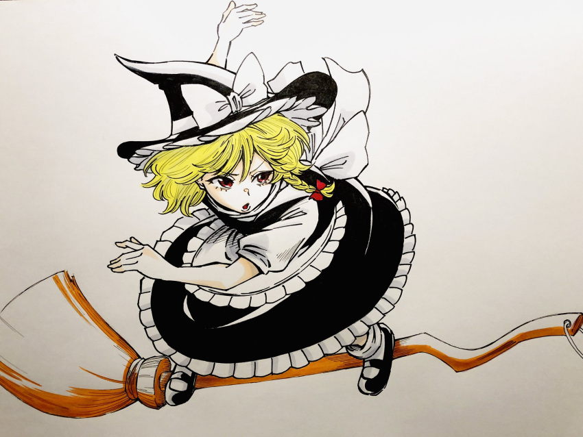 Safebooru - 1girl black footwear black hat black skirt black vest ...