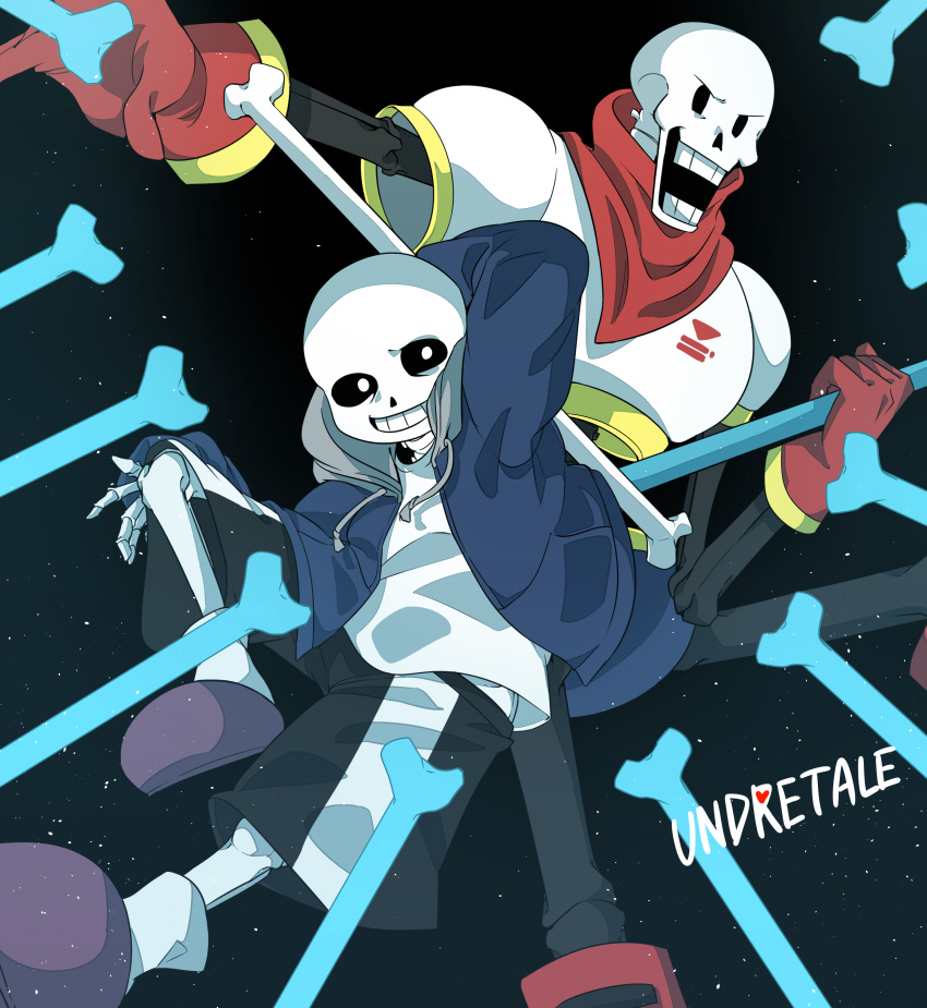 Safebooru - 2023 2boys 2d black background black pants blue jacket blue ...