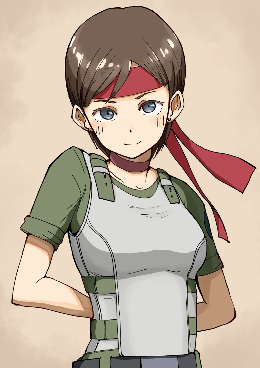 Safebooru - 1girl absurdres arms behind back belt belt buckle black belt blue eyes blush breasts ...