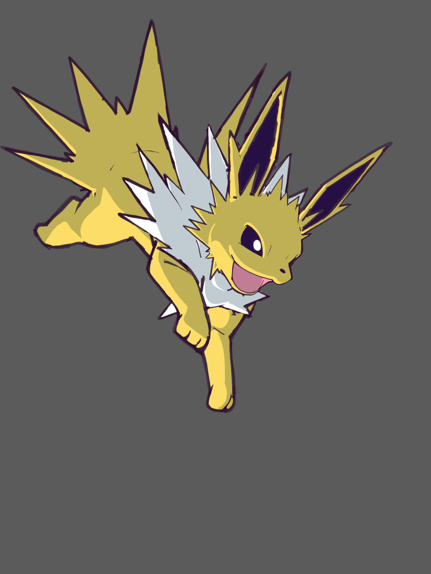 Safebooru - absurdres black eyes bright pupils commentary request full body grey background ...