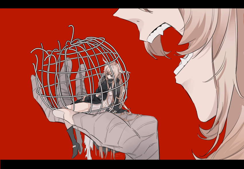 Safebooru - 2girls absurdres apple arknights bandaged hand bandages ...