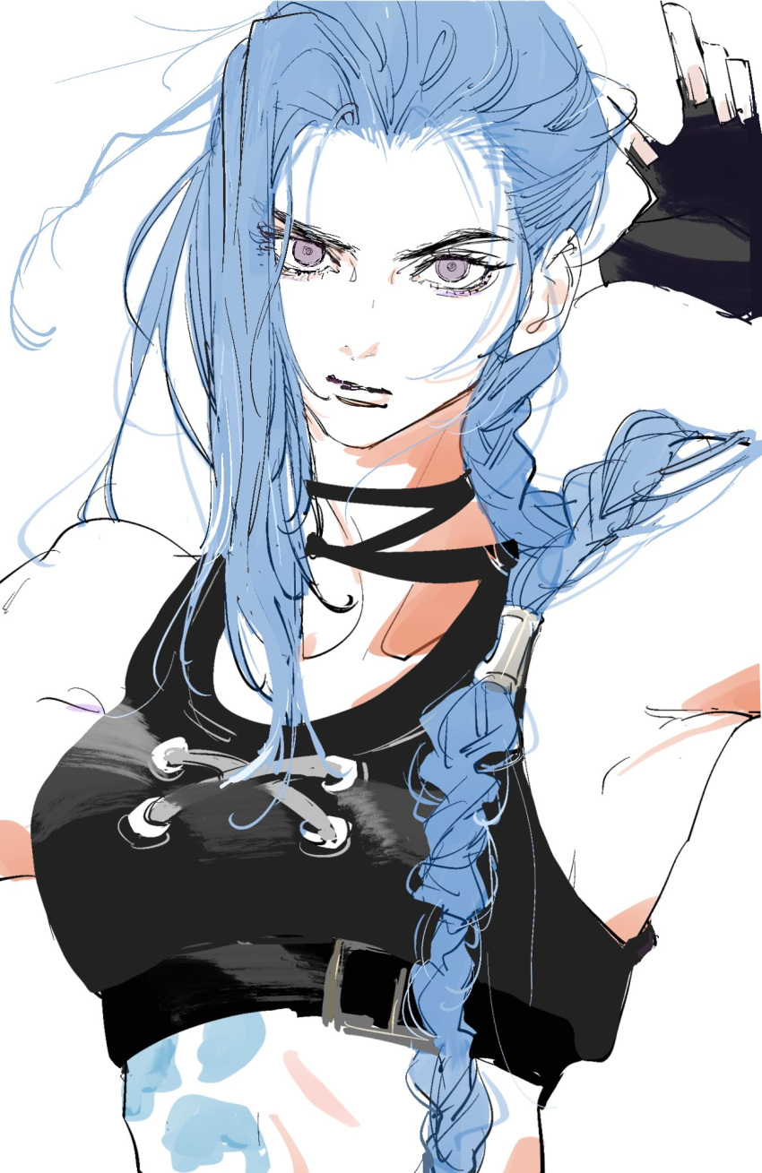 Safebooru - 1girl arcane: league of legends arcane jinx armpits bare ...