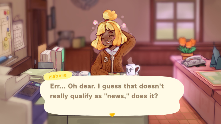 Safebooru - 1girl animal crossing animal ears blacktober blonde hair ...