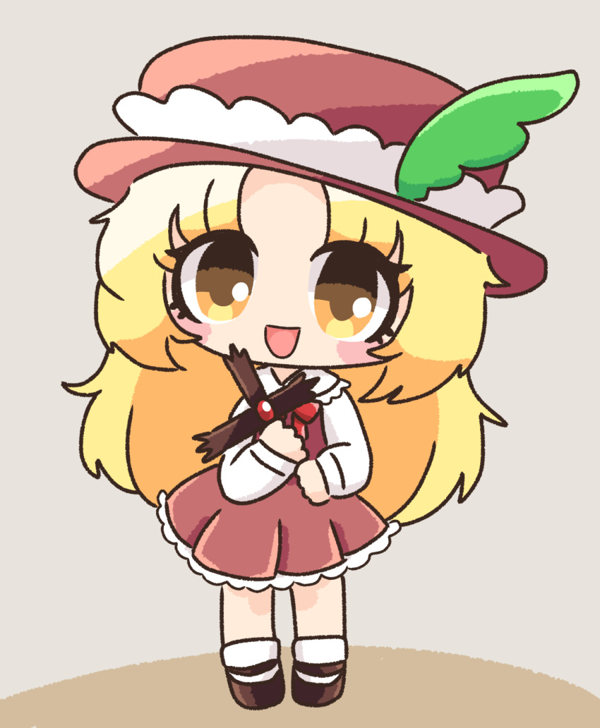 Safebooru - 1girl :d ankle socks ayu (user pyrk5834) blonde hair blush ...