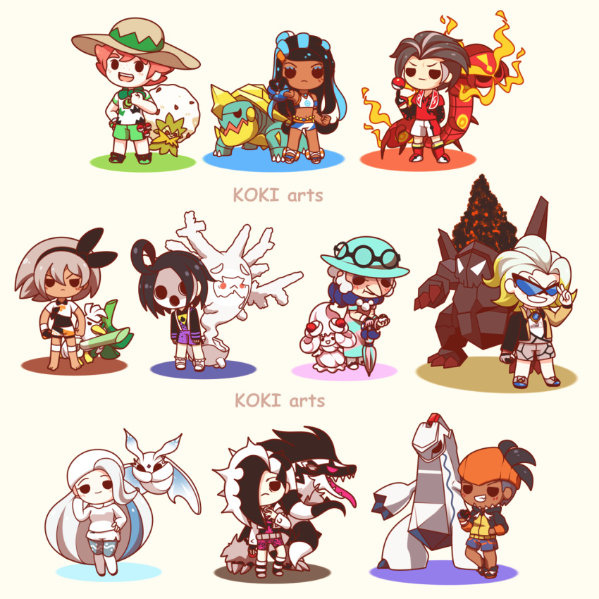 Safebooru - 4girls 6+boys