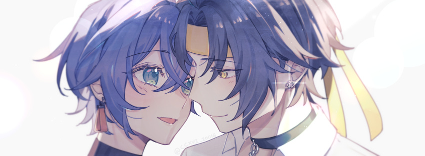 Safebooru - 1boy 1girl absurdres artist name asaba harumasa belle (zenless zone zero) black hair ...