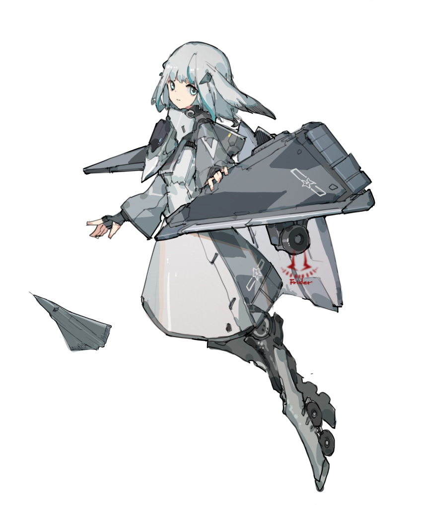 Safebooru - 1girl aircraft airplane chengdu j-36 dress fighter jet ...