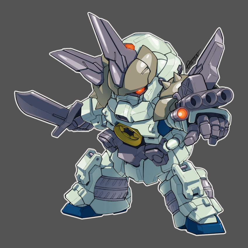 Safebooru - apsalus iii arm cannon chest cannon chibi english ...
