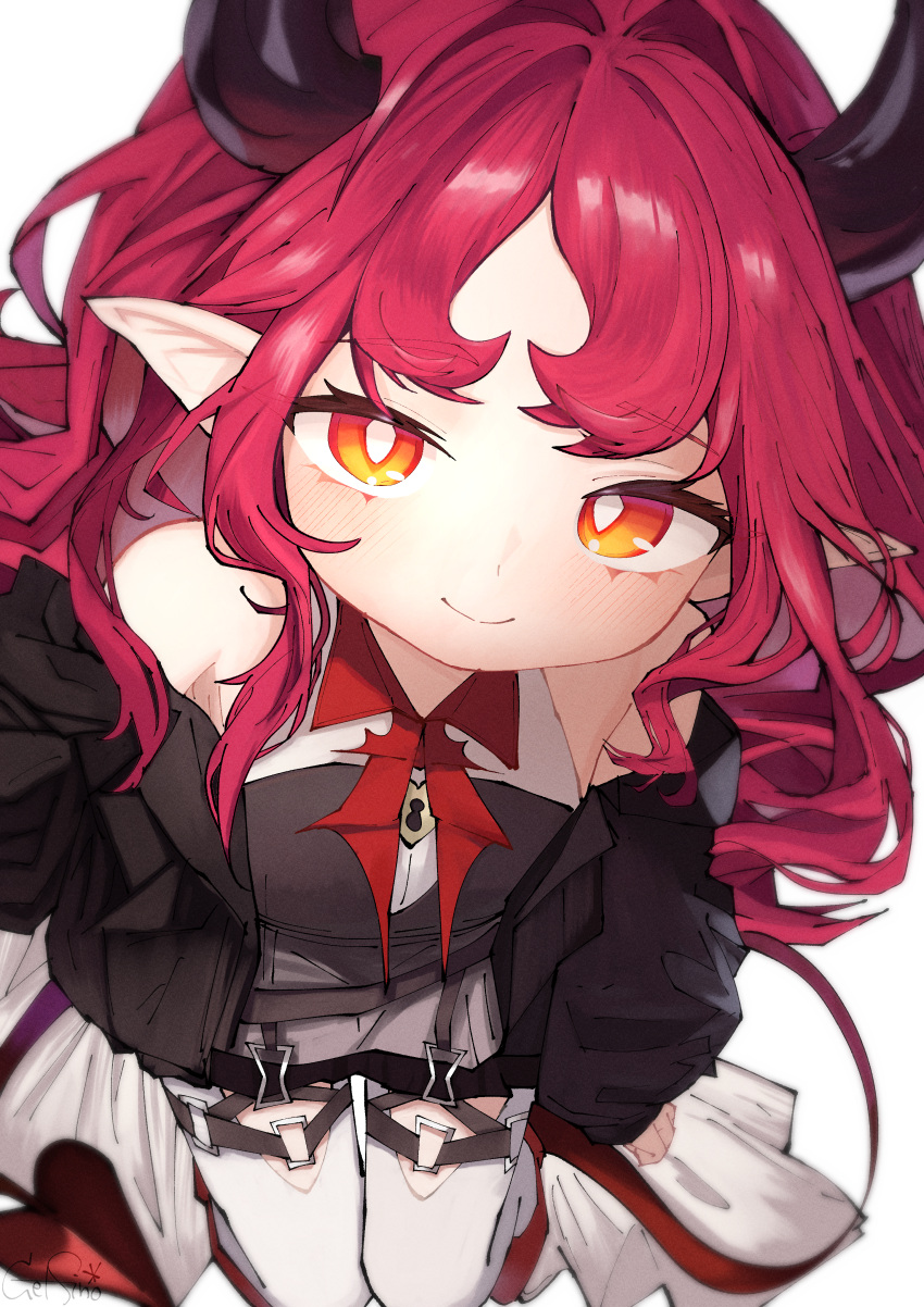 Safebooru - 1girl absurdres arknights bare shoulders black jacket closed mouth commentary ...