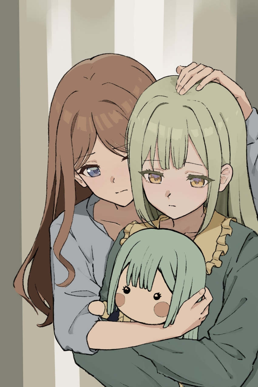 Safebooru - 2girls absurdres asdfg0612 bang dream! bang dream! it's mygo!!!!! blue eyes brown ...