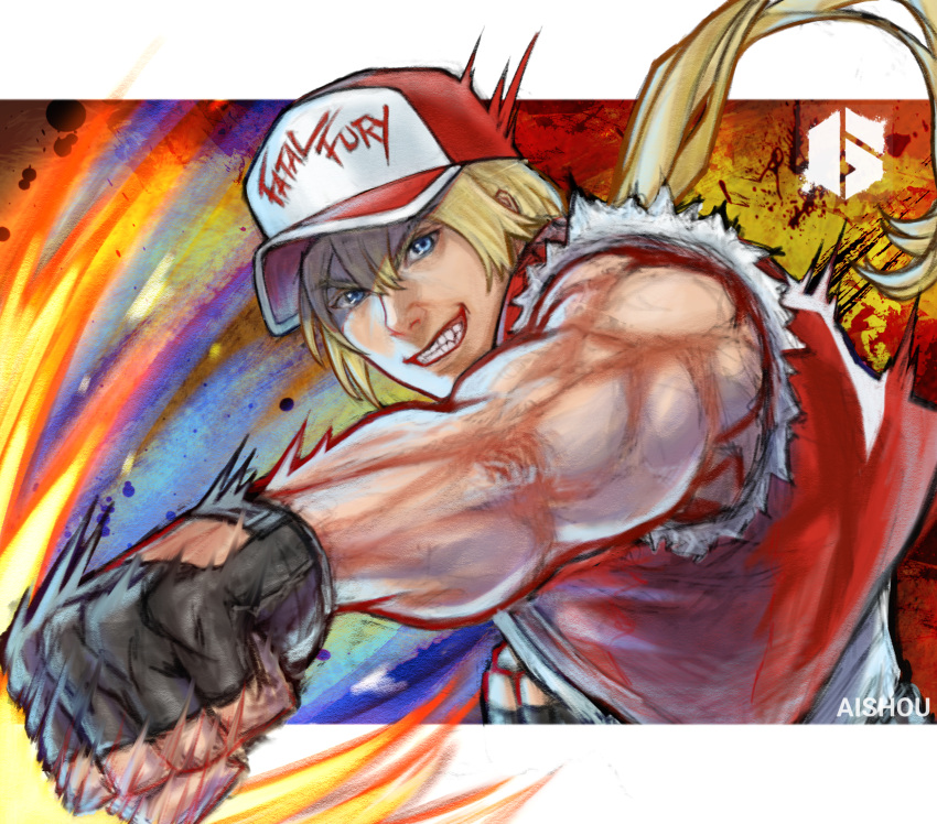 Safebooru - 1boy ai shou artist name baseball cap blonde hair ...
