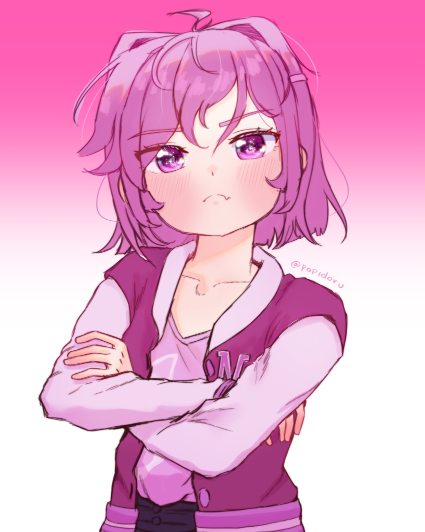 Safebooru - 1girl ahoge angry annoyed artist name black pants blush bob ...