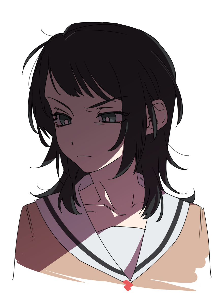 Safebooru - 1girl absurdres bang dream! bang dream! it's mygo!!!!! black hair blue eyes chinese ...