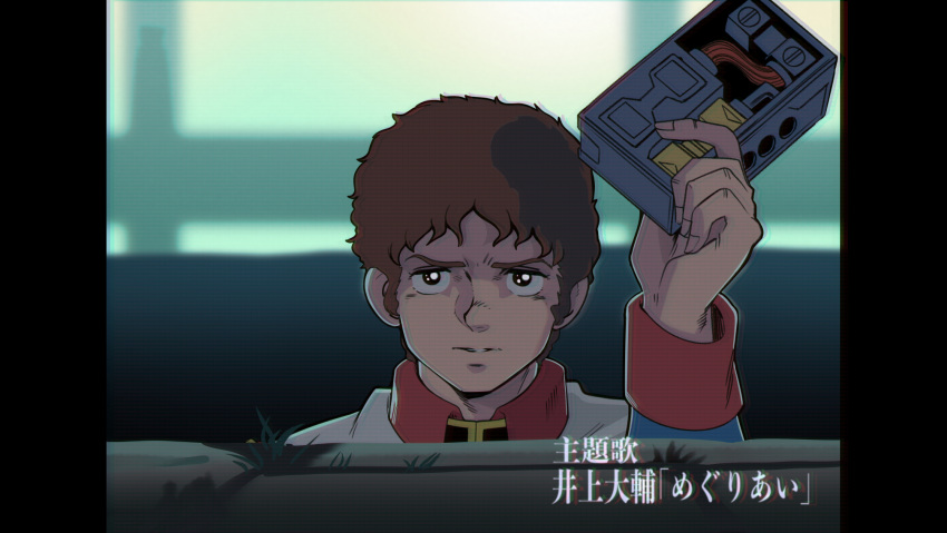 Safebooru - 1980s (style) 1boy amuro ray blue eyes brown hair gundam ...