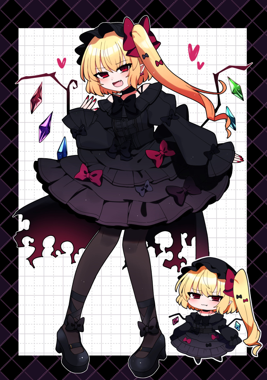 Safebooru - 1girl absurdres alternate costume black border black dress ...