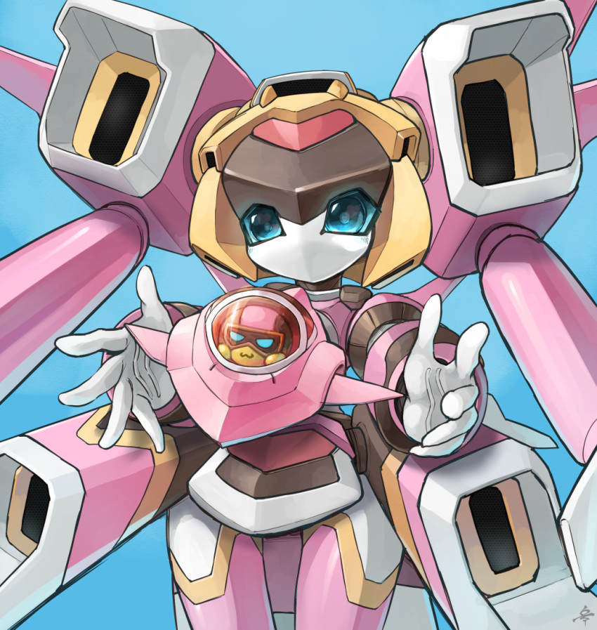 Safebooru - 1girl armor armored skirt blue eyes blue sclera canopy (aircraft) colored sclera ...