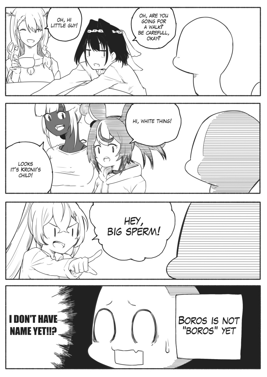 Safebooru - 5girls absurdres animal ears antlers boros (ouro kronii ...