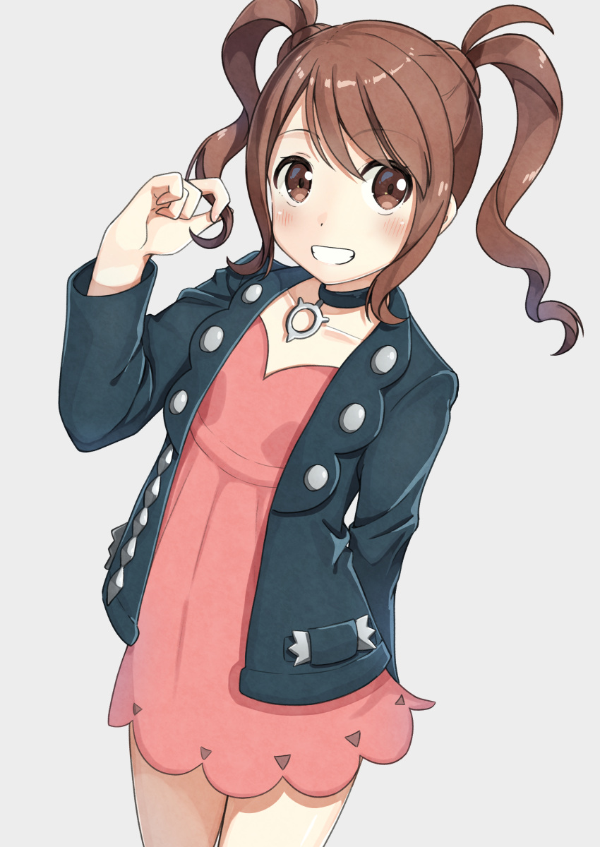 Safebooru - 1girl absurdres alternate costume alternate hairstyle black choker black jacket ...