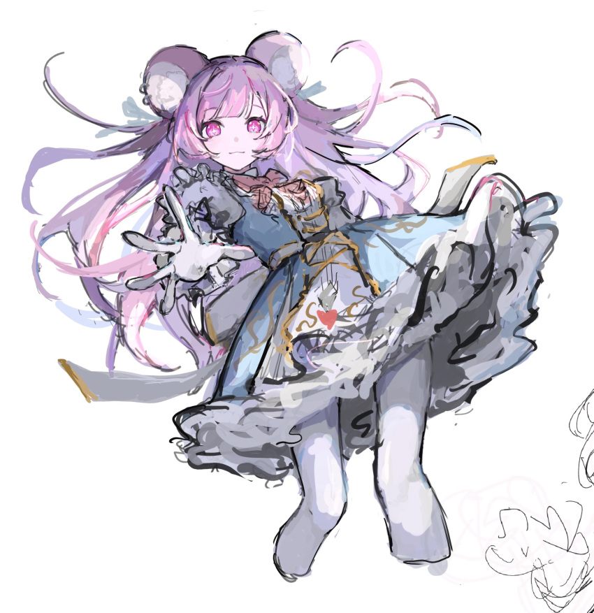 Safebooru - + + 1girl :3 absurdres animal ears blue dress blunt bangs ...