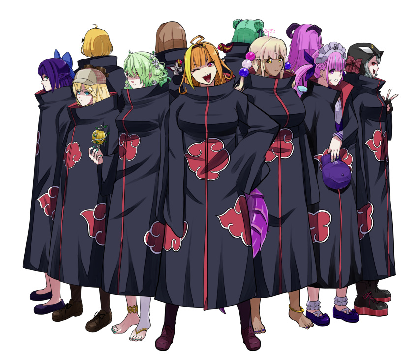 Safebooru - a-chan (hololive) akatsuki uniform apple ceres fauna food ...