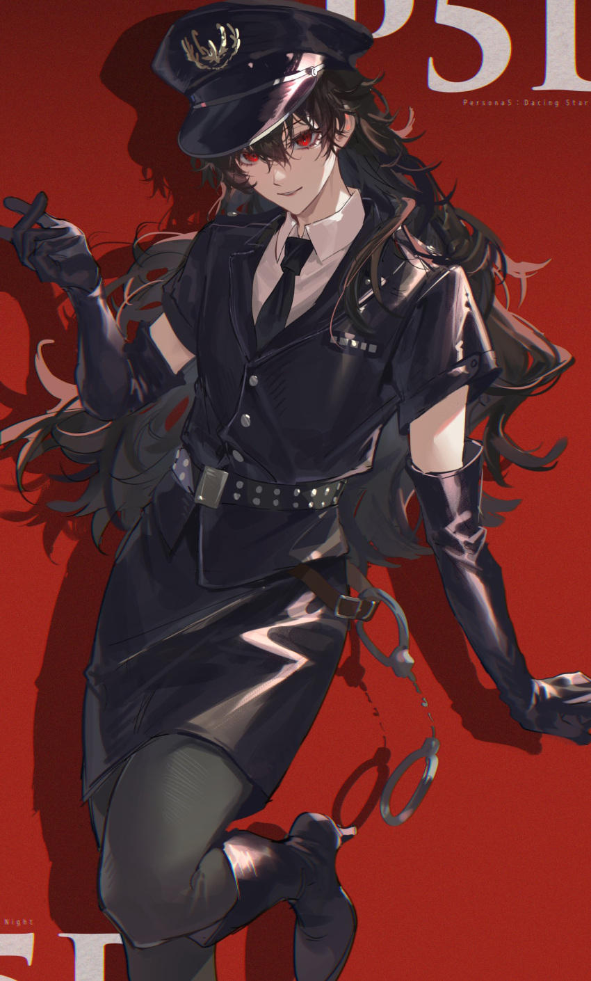 Safebooru - 1boy absurdres amamiya ren belt black belt black boots black gloves black hair black ...