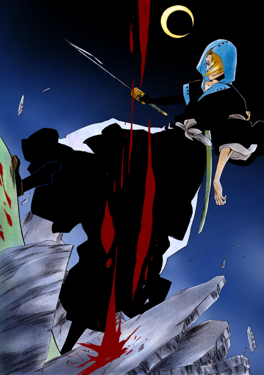 Safebooru - 1boy absurdres badge black hakama black kimono bleach ...