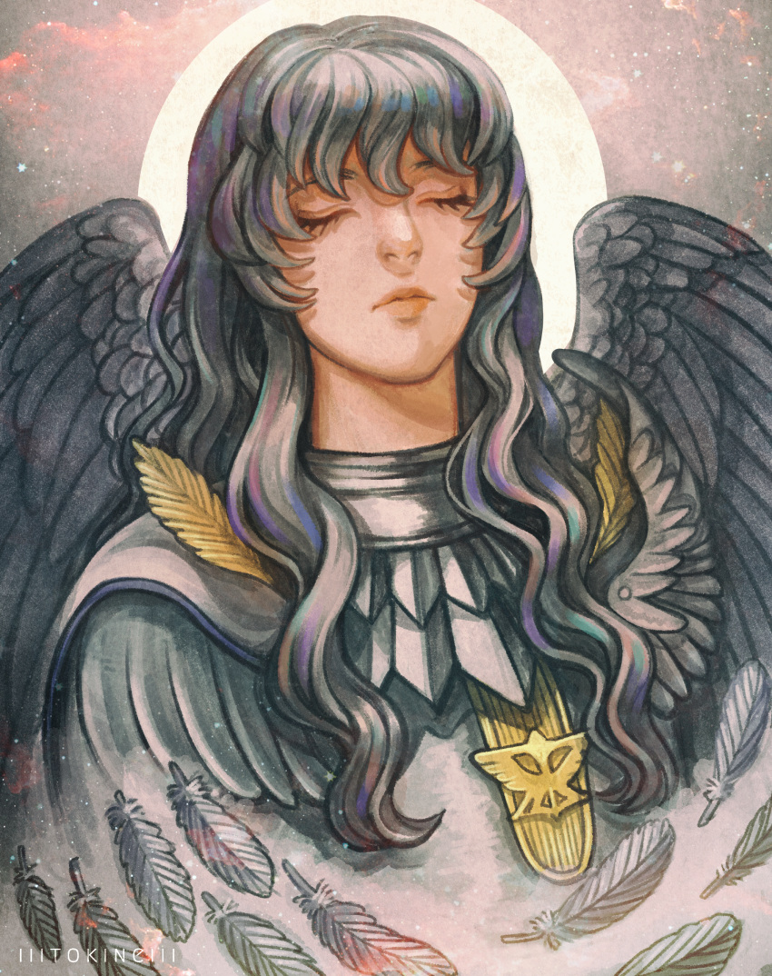 Safebooru - 1boy absurdres androgynous angel angel wings armor berserk ...