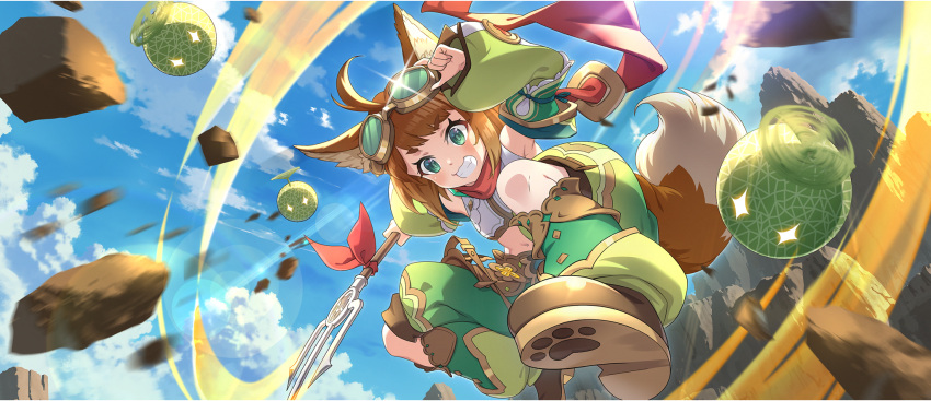 Safebooru - 1girl ahoge animal ear fluff animal ears arm up armpit ...