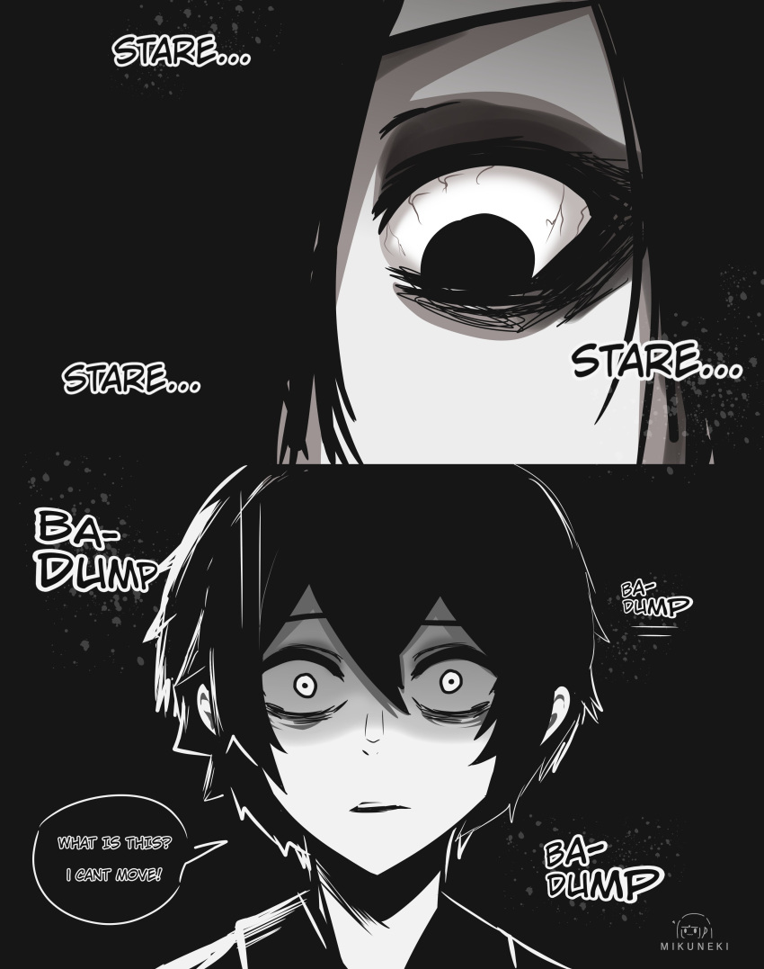 Safebooru 1boy 1girl Absurdres Artist Name Bags Under Eyes Close Up 6880