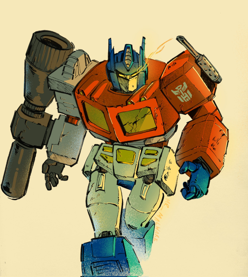Safebooru - arm cannon artist name autobot english commentary eye trail ...