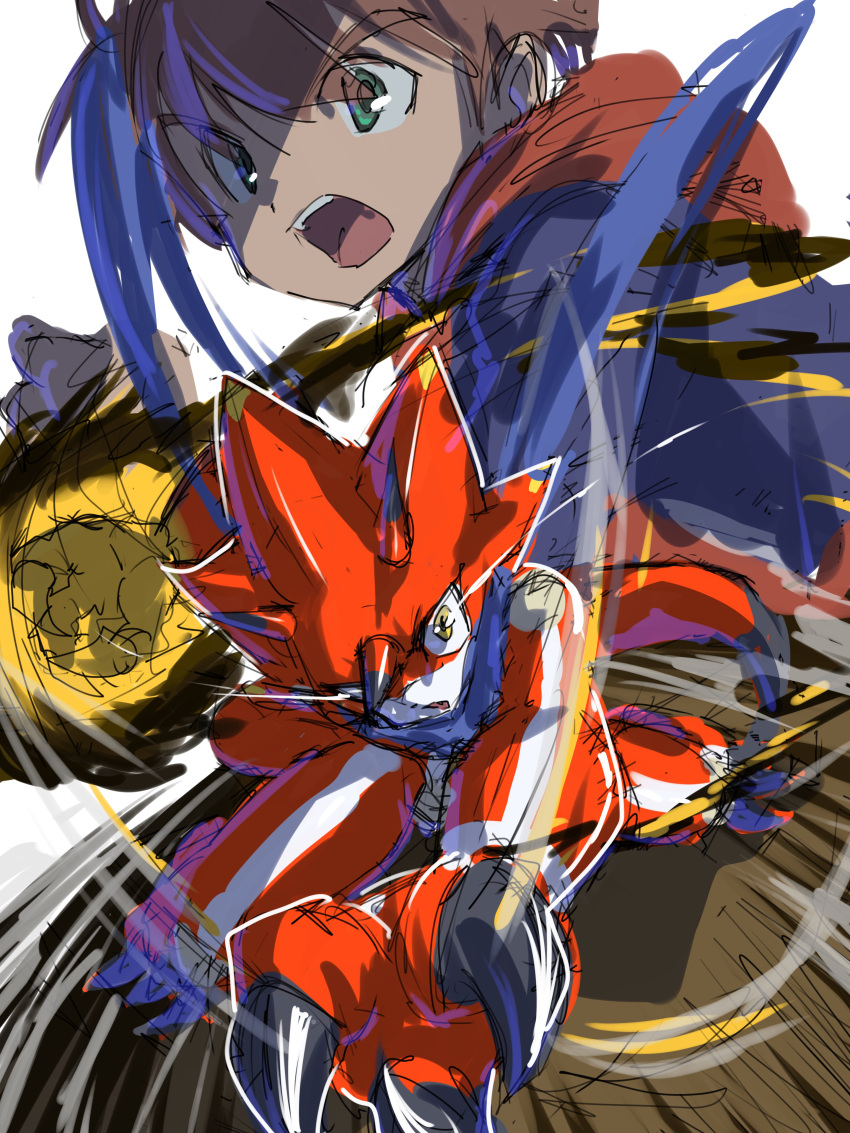 Safebooru - absurdres amanokawa hiro betelgammamon blue eyes blue ...
