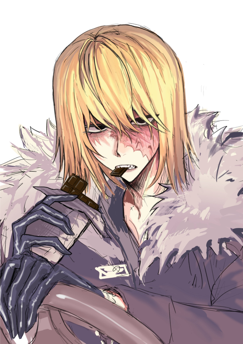 Safebooru - 1boy absurdres black coat black eyes black gloves blonde ...