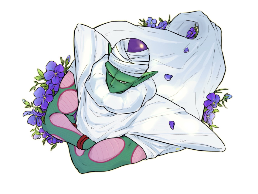 Safebooru - 1boy black eyes cape colored skin crossed arms dragon ball ...