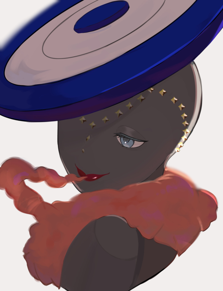 Safebooru - absurdres bald blue eyes colored skin dahlia (ena) ena: dream bbq ena (series ...