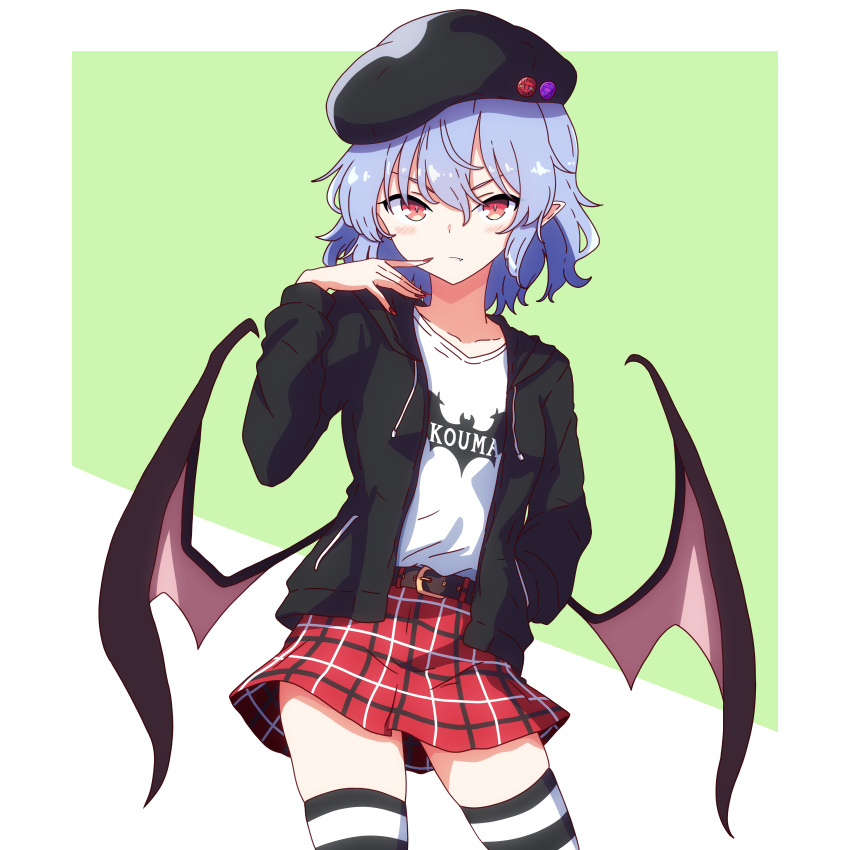 Safebooru - 1girl absurdres alternate costume alternate headwear animal print bat print bat ...