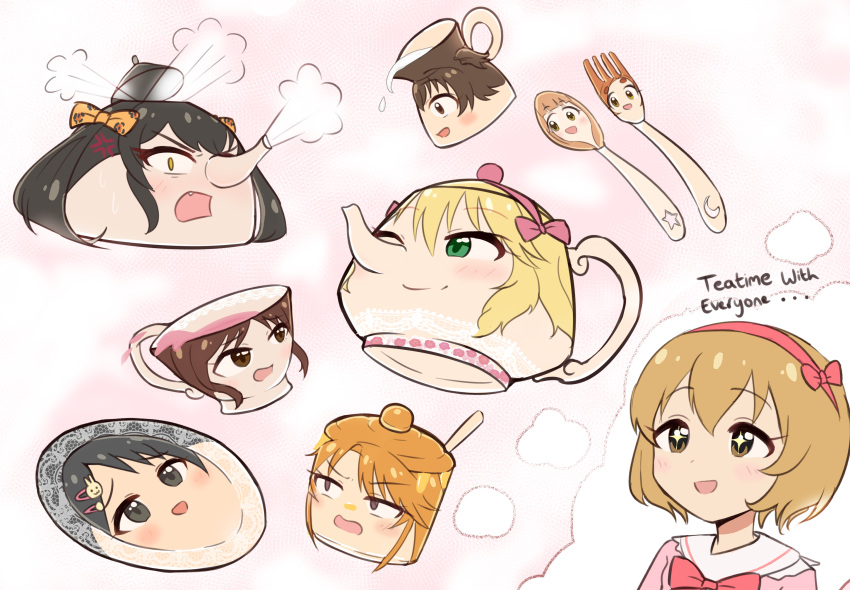 Safebooru - akagi miria anger vein angry black eyes black hair blonde ...