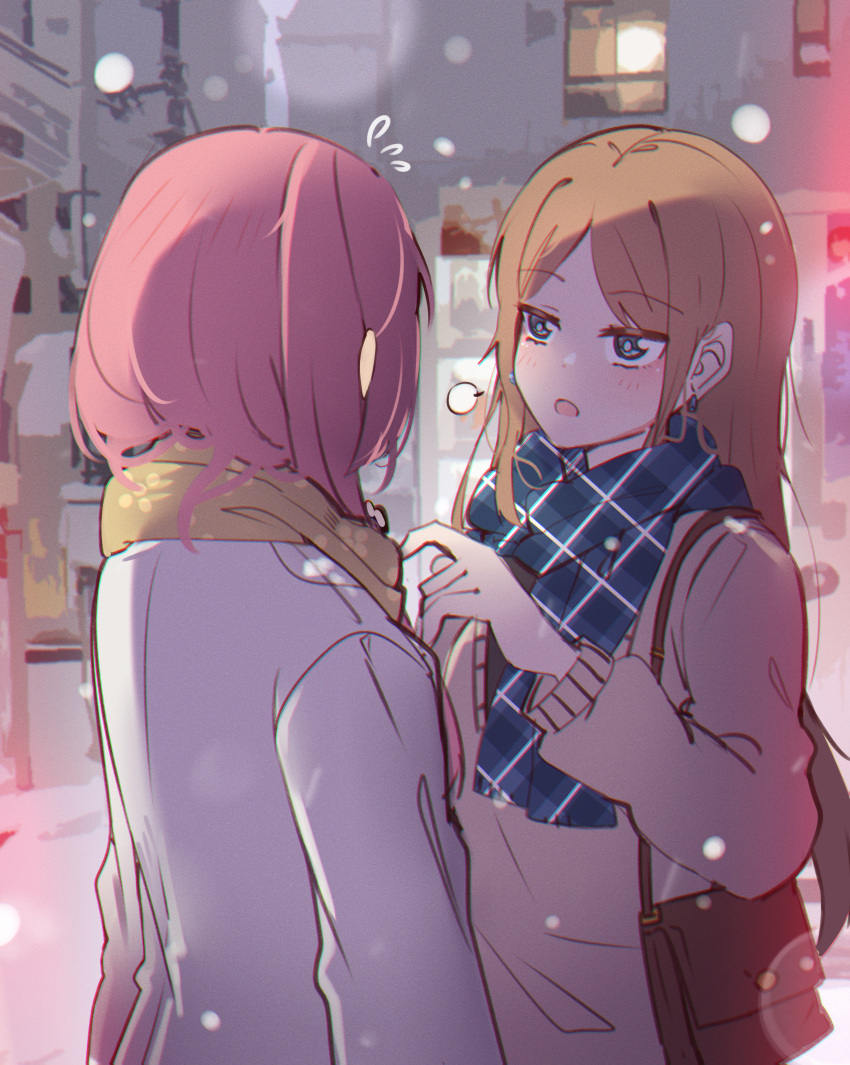 Safebooru - 2girls absurdres bang dream! bang dream! it's mygo!!!!! blue eyes blush brown hair ...