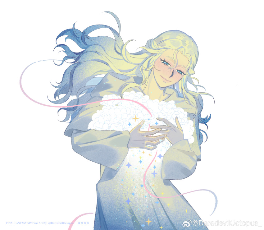 Safebooru - 1girl absurdres blue eyes elpis flower final fantasy final ...