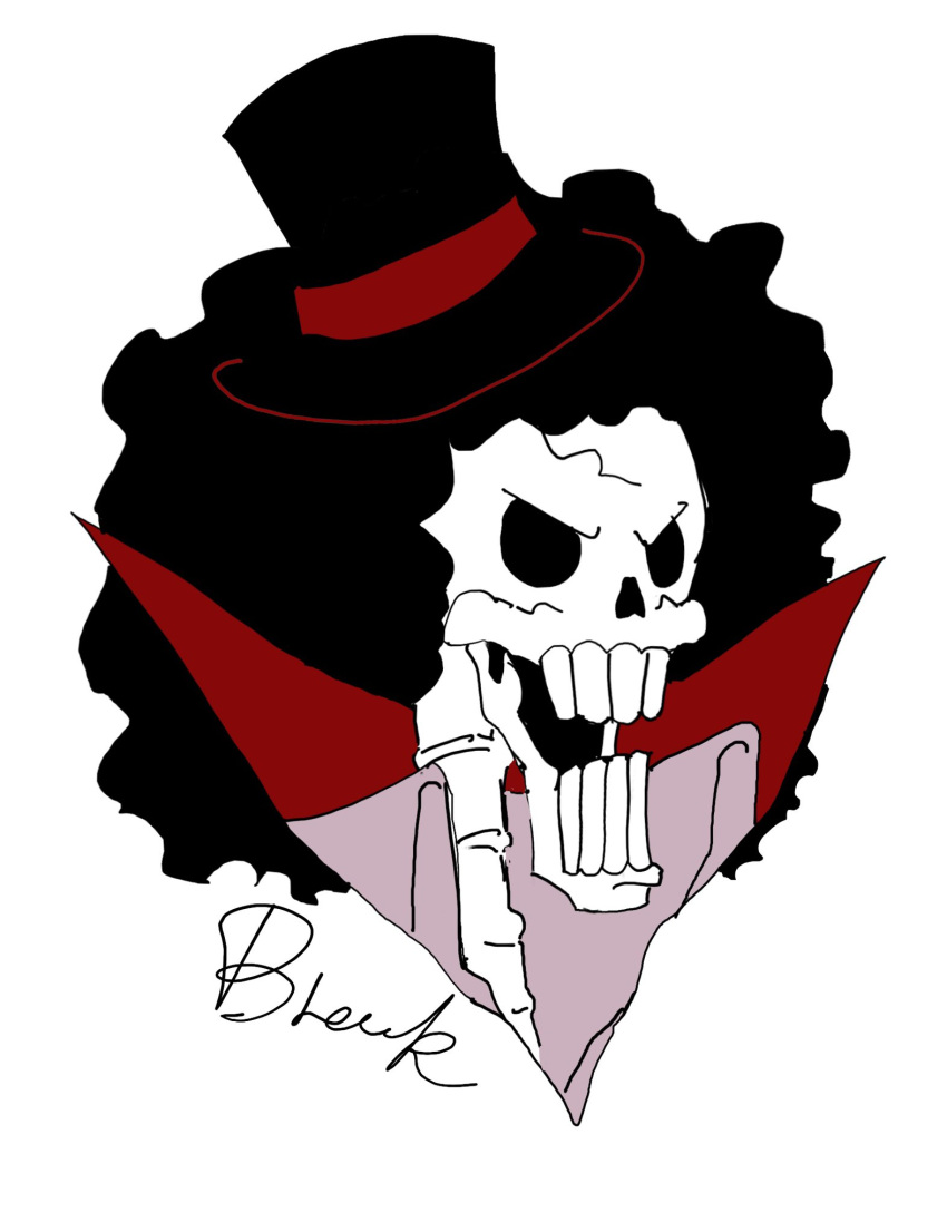 Safebooru - 1boy afro black hair brook (one piece) character name ...