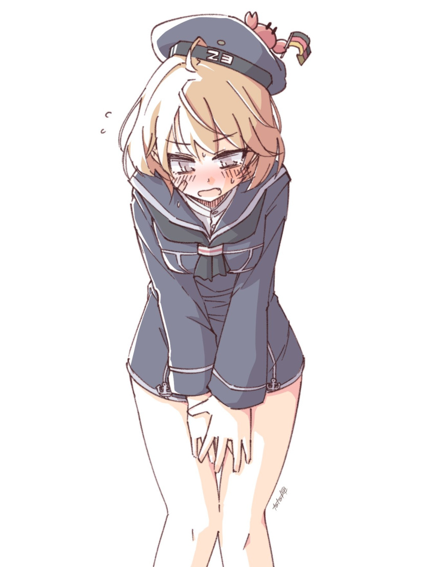 Safebooru - 1girl bandaid bandaid on face black neckerchief blue dress ...