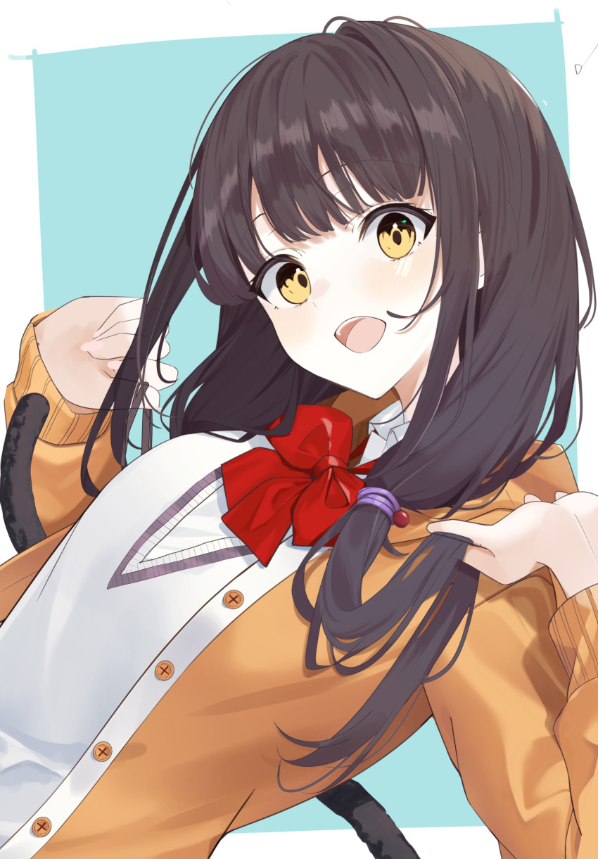 Safebooru - absurdres asakura karen (heaven burns red) black hair bow ...