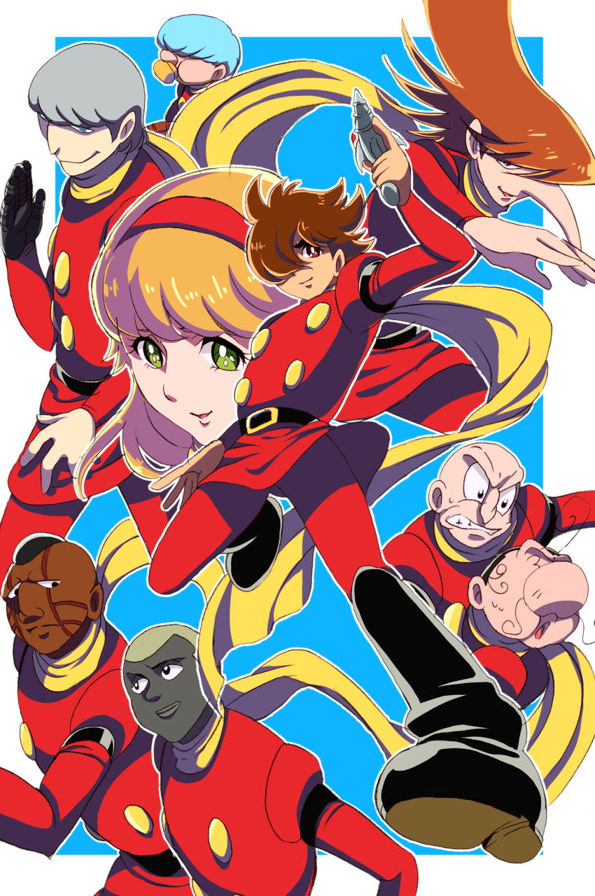 Safebooru - absurdres albert heinrich black boots blonde hair boots ...