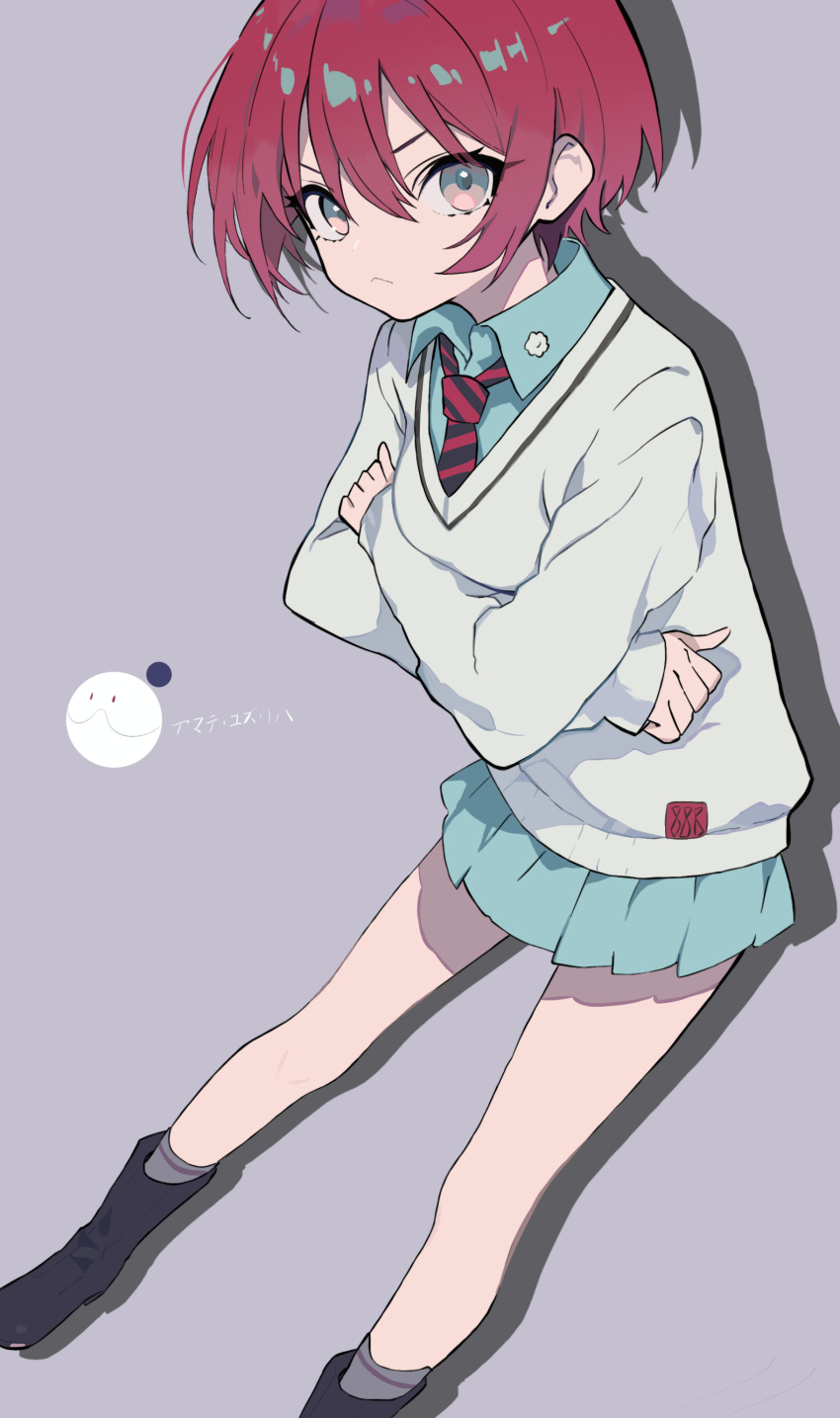 Safebooru - 1girl absurdres amate yuzuriha blackcatpancake closed mouth crossed arms frown full ...