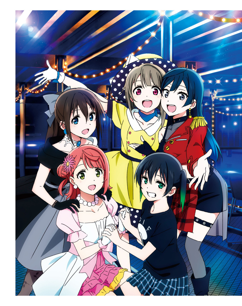 Safebooru - 5girls artbook asymmetrical hair awakening promise (love ...