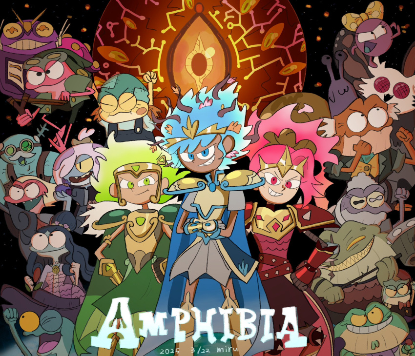 Safebooru - 6+girls amphibia anne boonchuy blue eyes blue hair ...