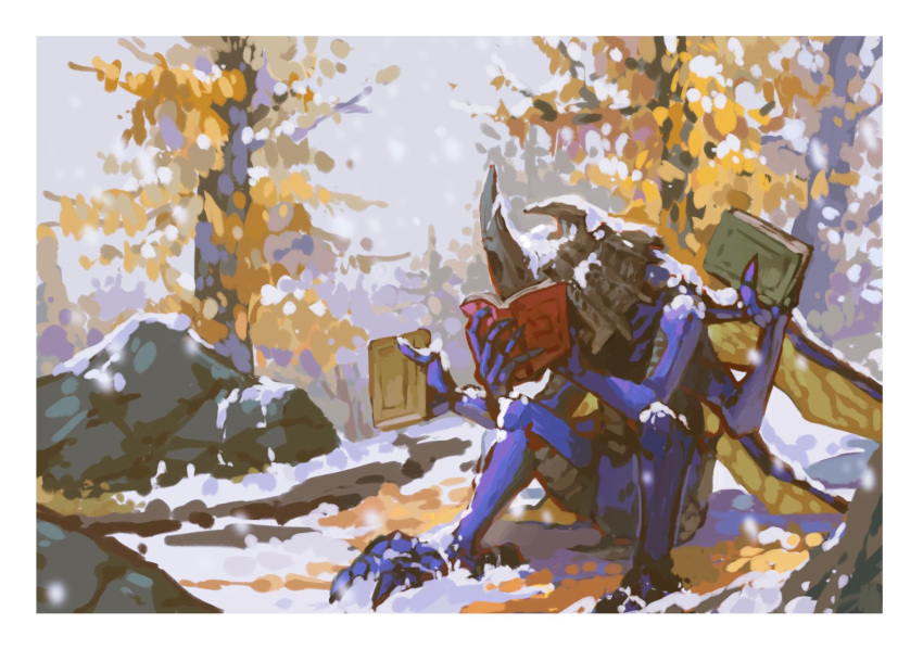 Safebooru - armor blue skin bly mead book claws colored skin digimon ...